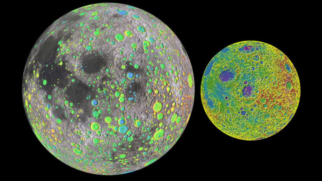 La NASA presenta el mapa más completo de los cráteres de la Luna