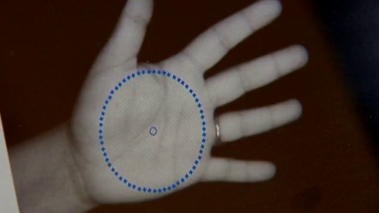 Identificación de trabajadores por las venas de la mano