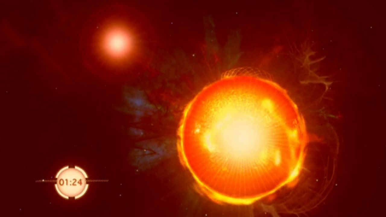 Una estrella fulgurante aumenta 15 veces su brillo en menos de 3 minutos