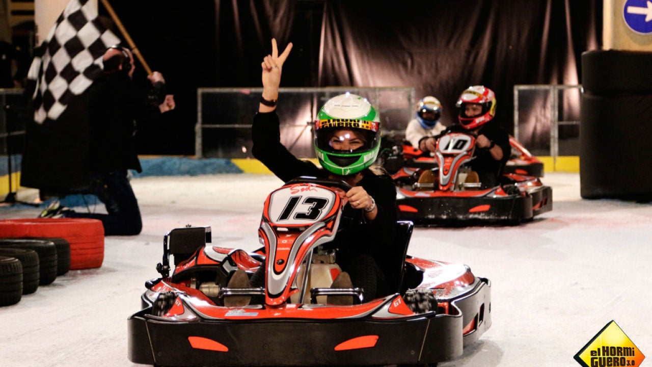 Carrera de karts sobre hielo