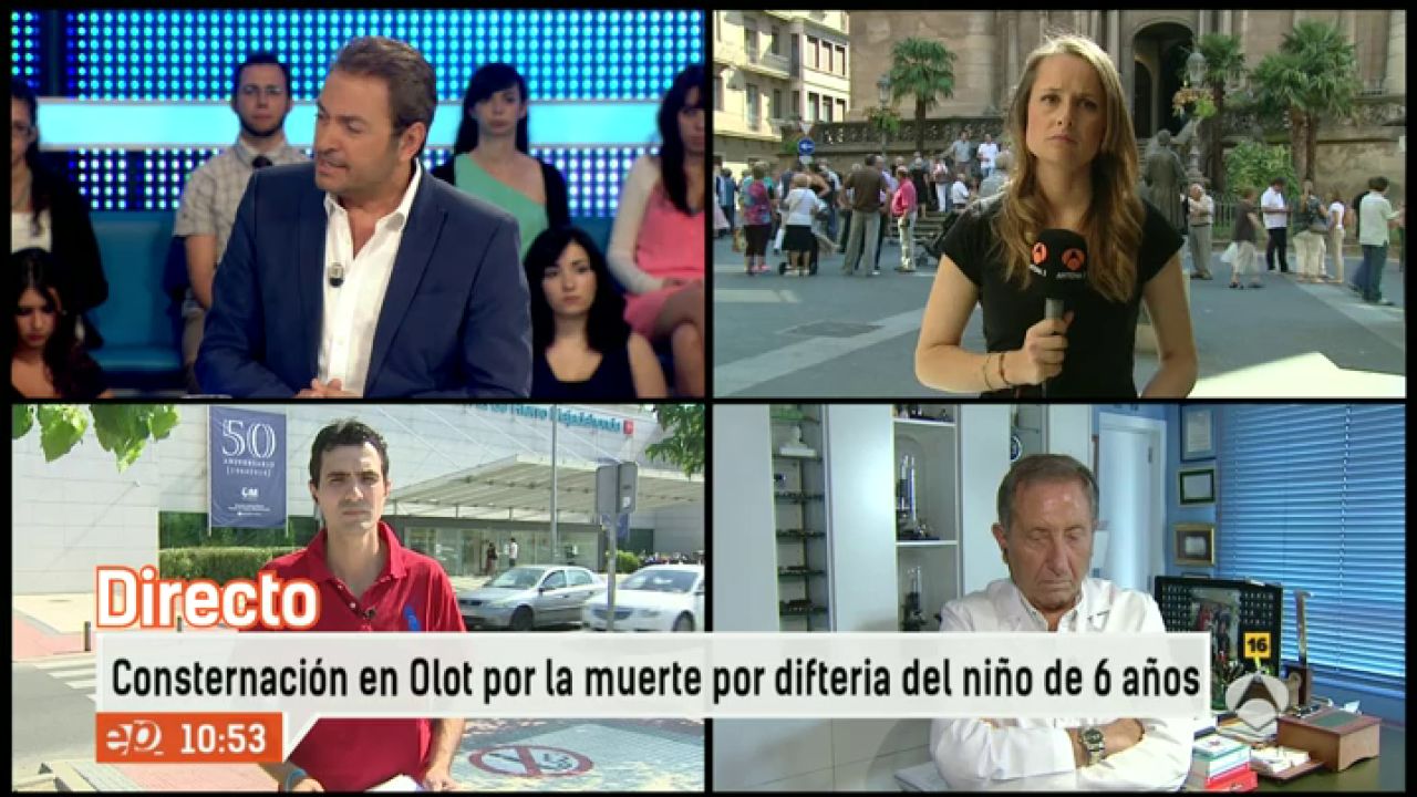 Conmoción en Olot en el entierro del niño fallecido por difteria
