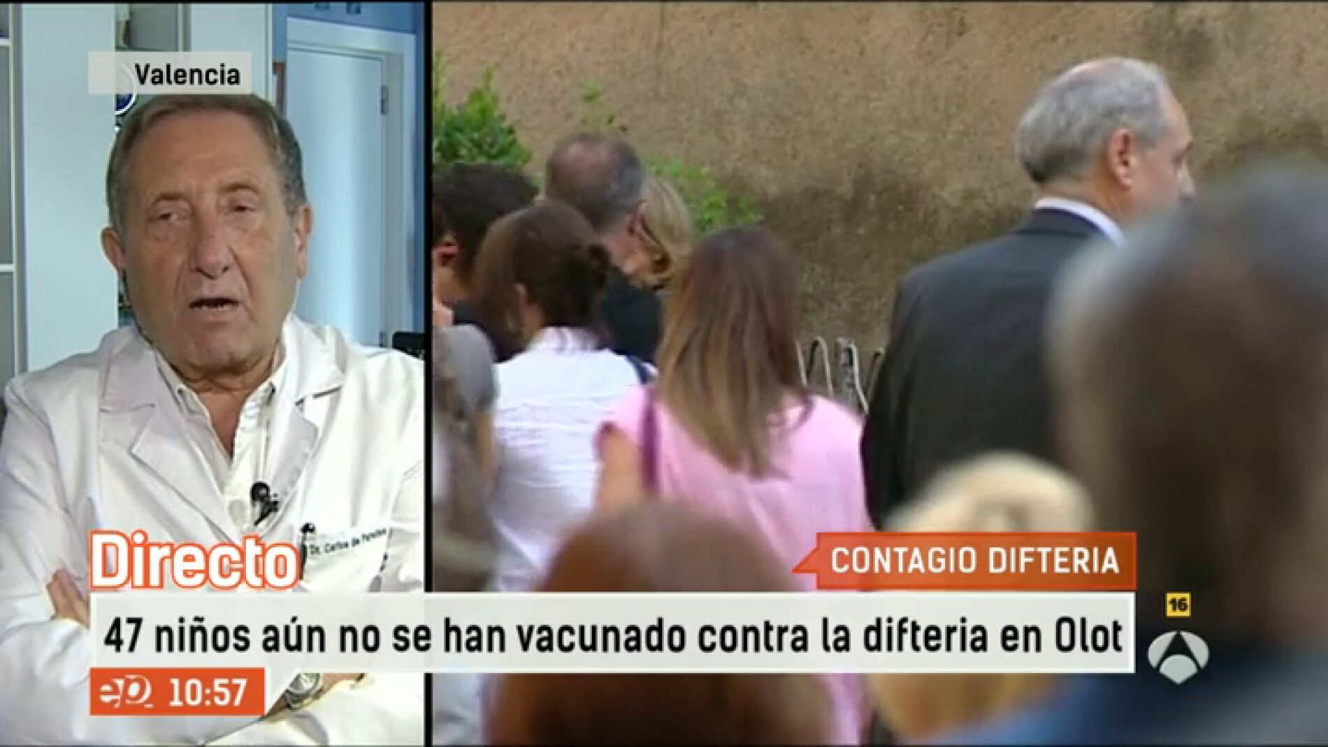 Doctor Paredes: "Escolarización con inmunización"