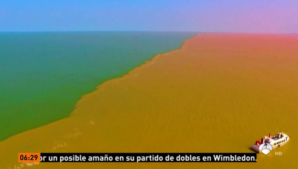 ANTENA 3 TV | Espectacular contraste de colores en el encuentro del Río ...