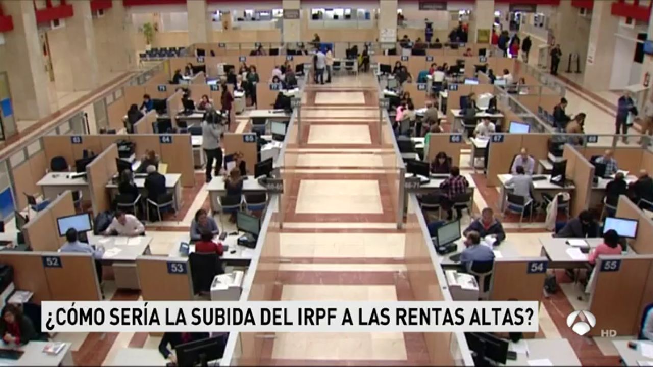 ¿Cómo sería la subida del IRPF a las rentas altas?