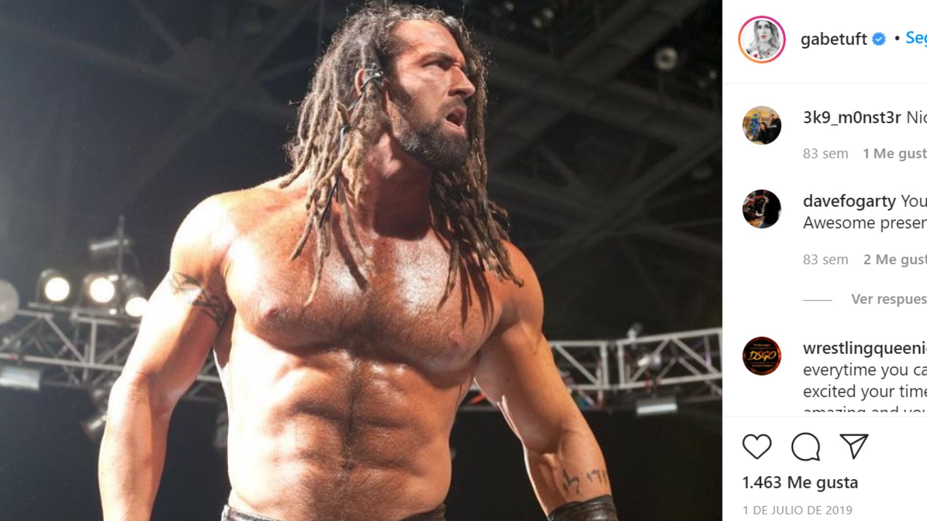 Gabbi Tuft, de la WWE, se presenta como mujer transgénero: "Permití que ...