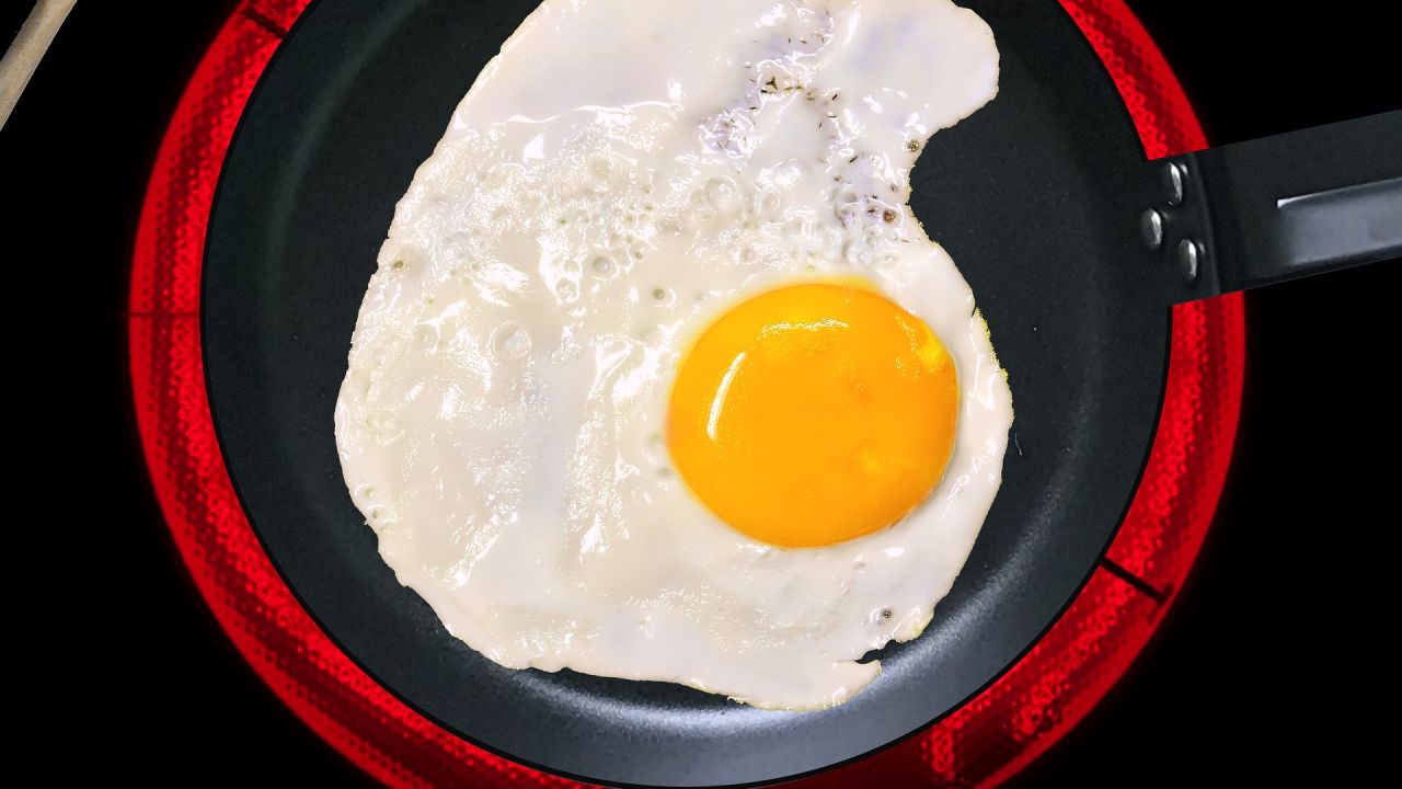 Cómo hacer huevos fritos light