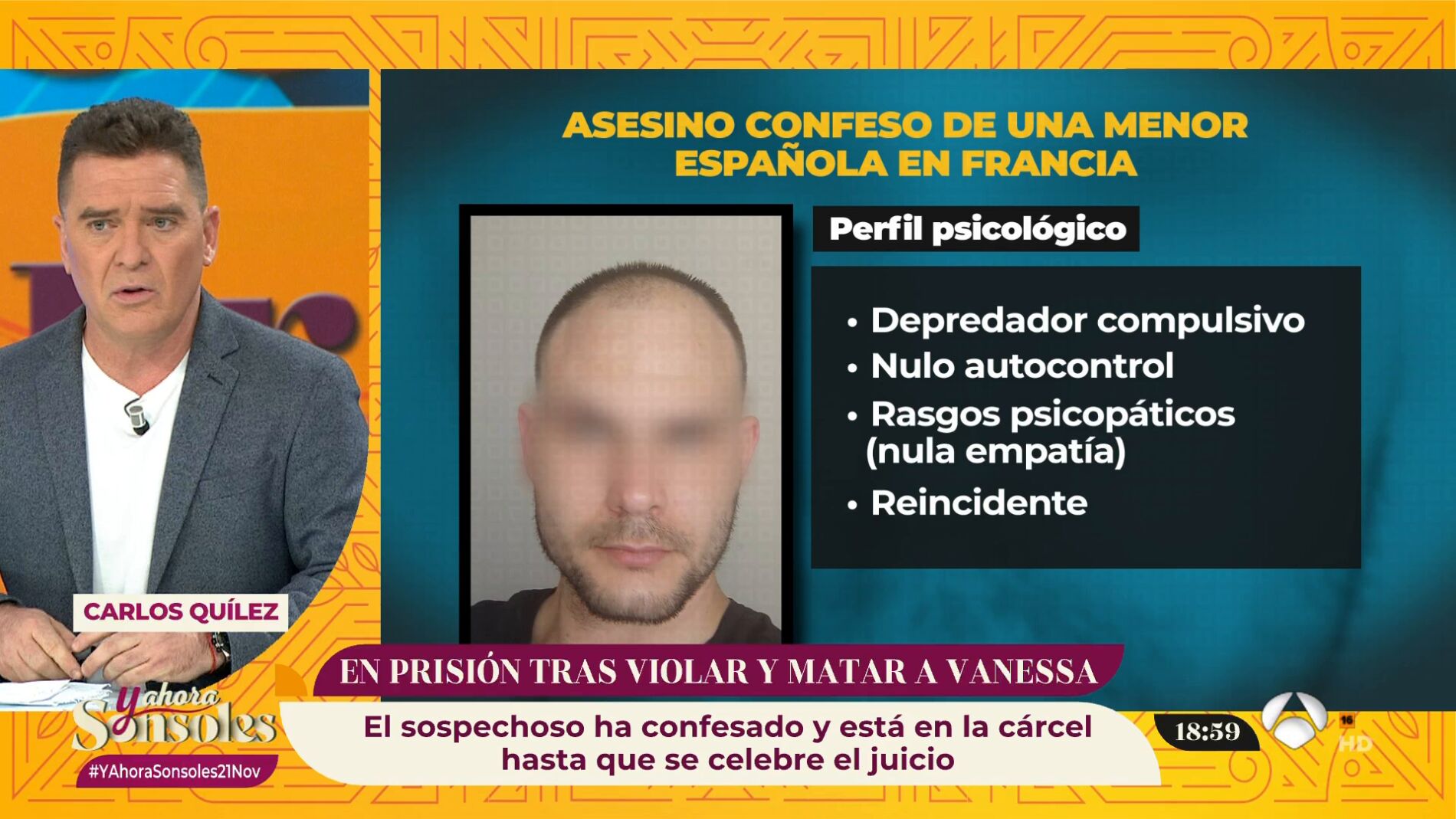 Carlos Quílez: "Ni el propio fiscal discute la cadena perpetua sin ni ...