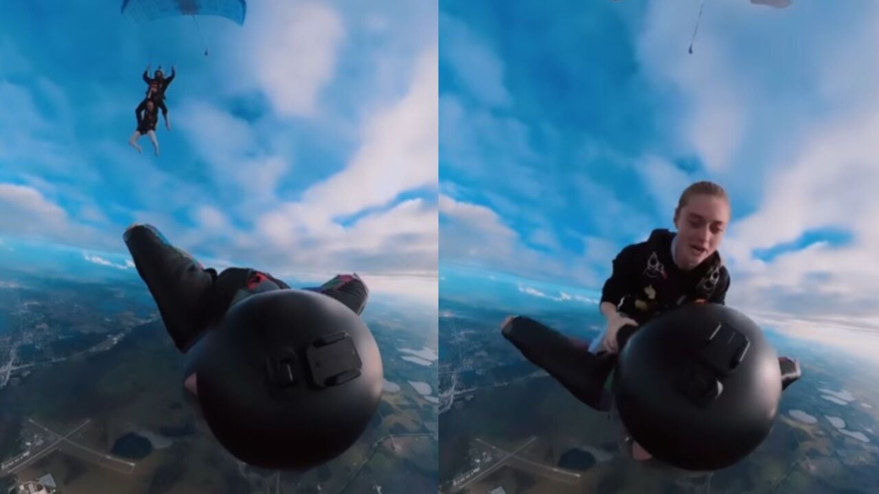 Salta sobre un hombre pájaro desde un paracaidista: la locura ...