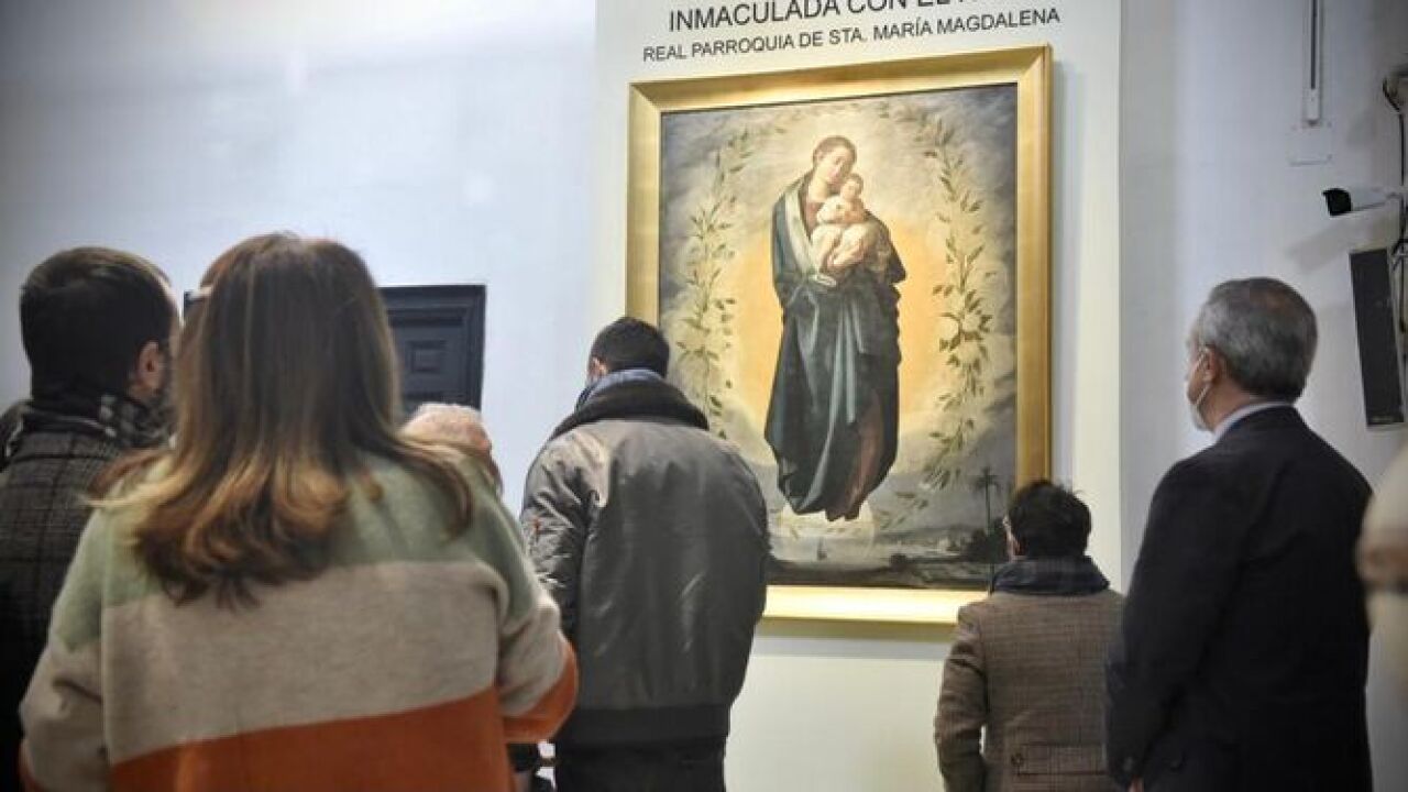 'La Inmaculada con el niño': un Velázquez inédito descubierto en Sevilla