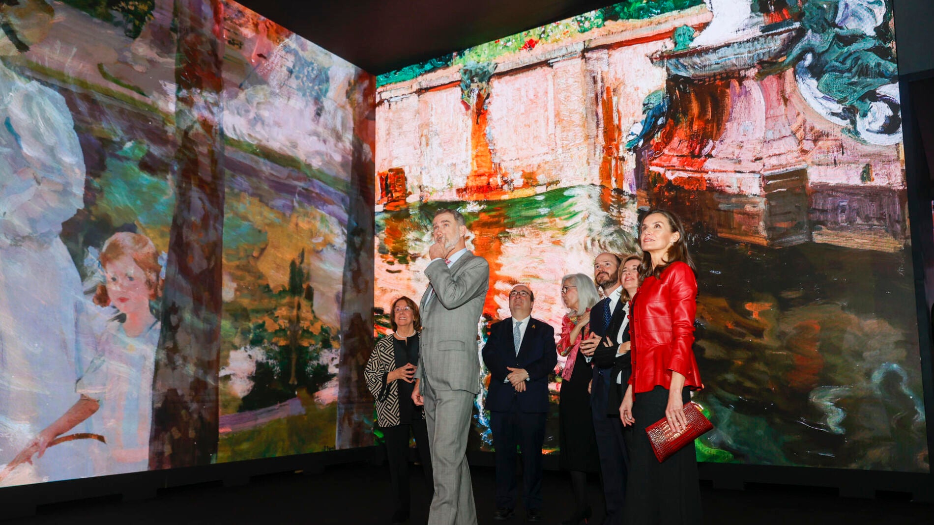 Los reyes inauguran la exposición de Sorolla en el Palacio Real