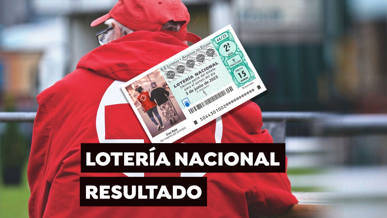Sorteo de la Cruz Roja hoy sábado 3 de junio: Comprobar décimo del sorteo, en directo