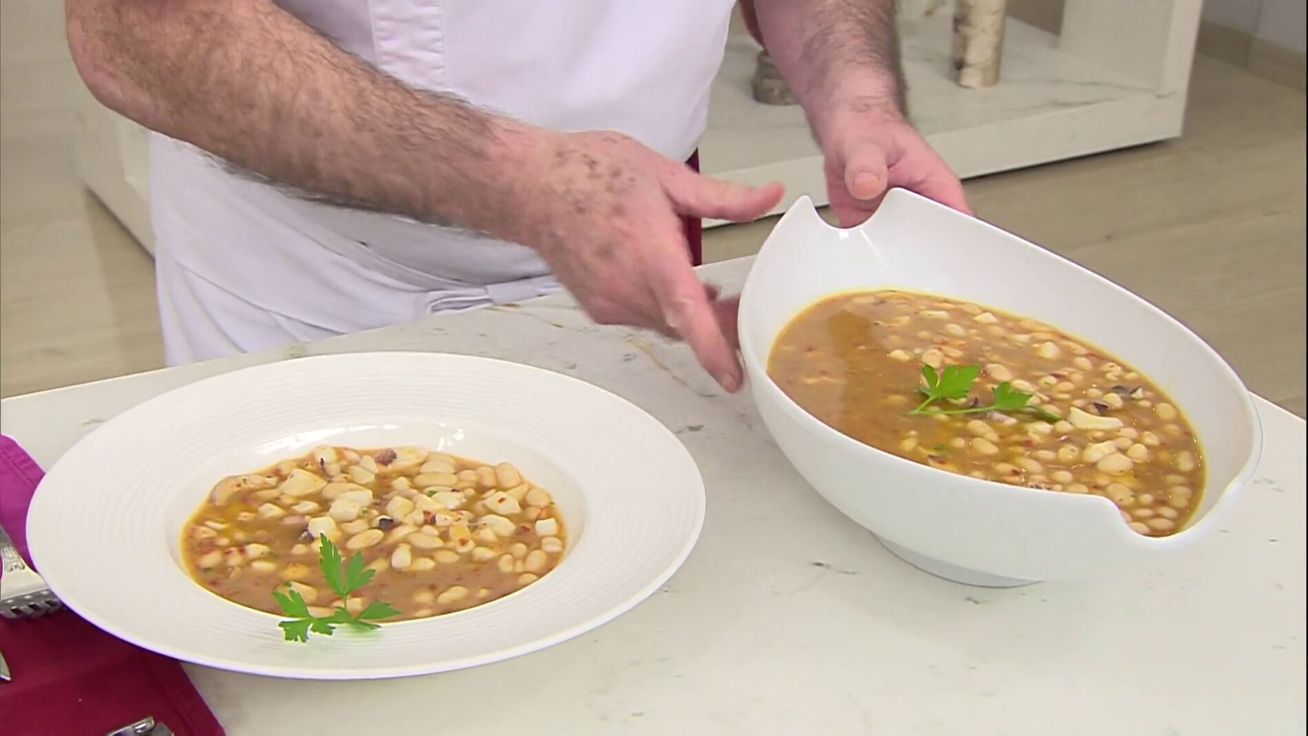Receta de alubias blancas con sepia, un plato muy completo de Karlos ...