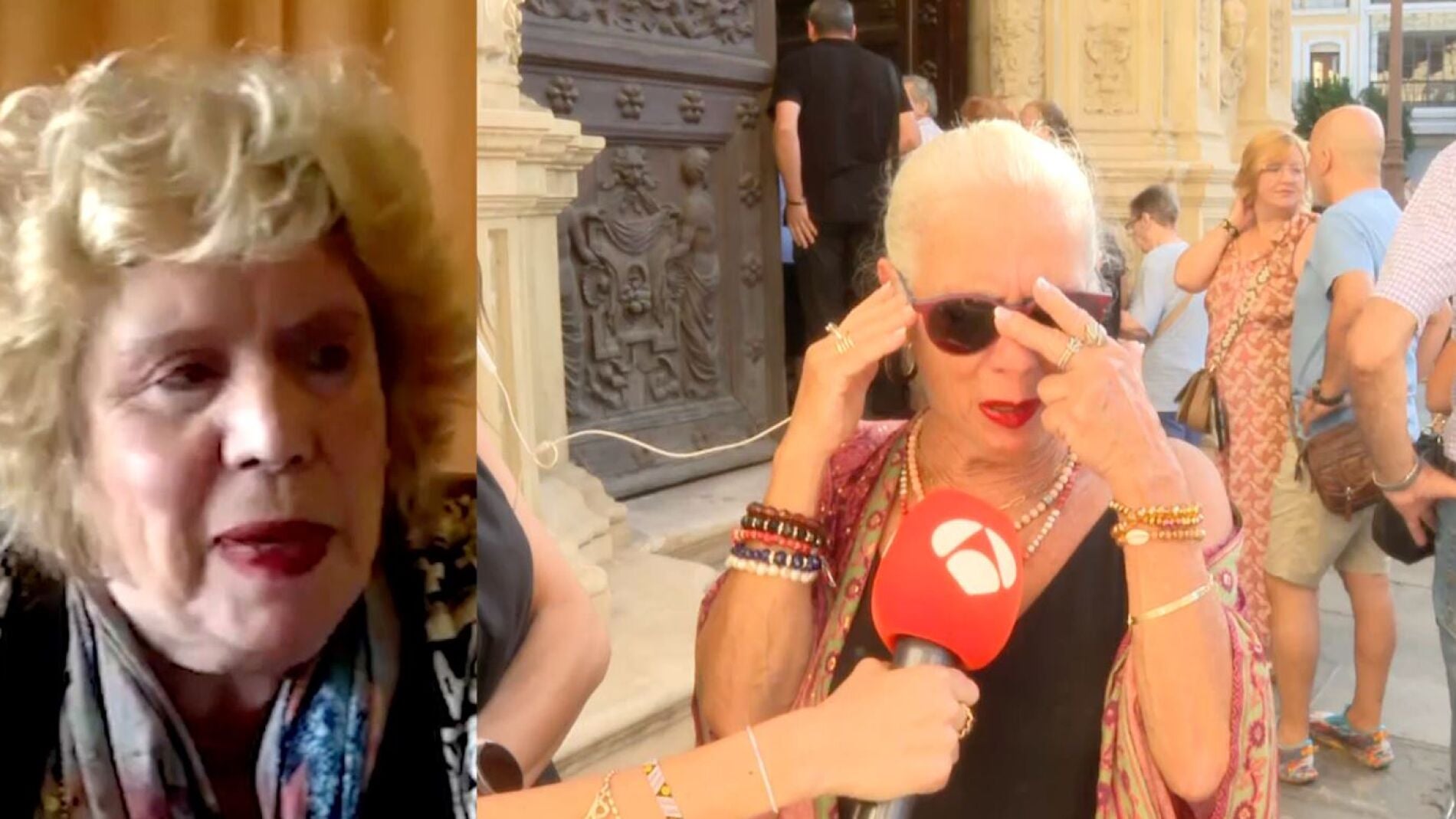 La hermana de María Jiménez se rompe al recordar la muerte de su hija ...