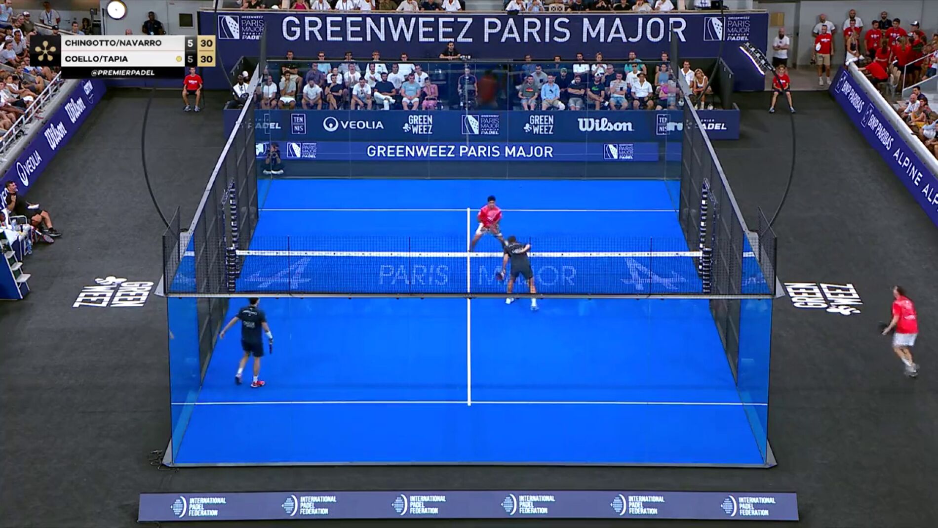 VÍDEO: El puntazo de la pareja Chingotto-Navarro en la final del Paris ...