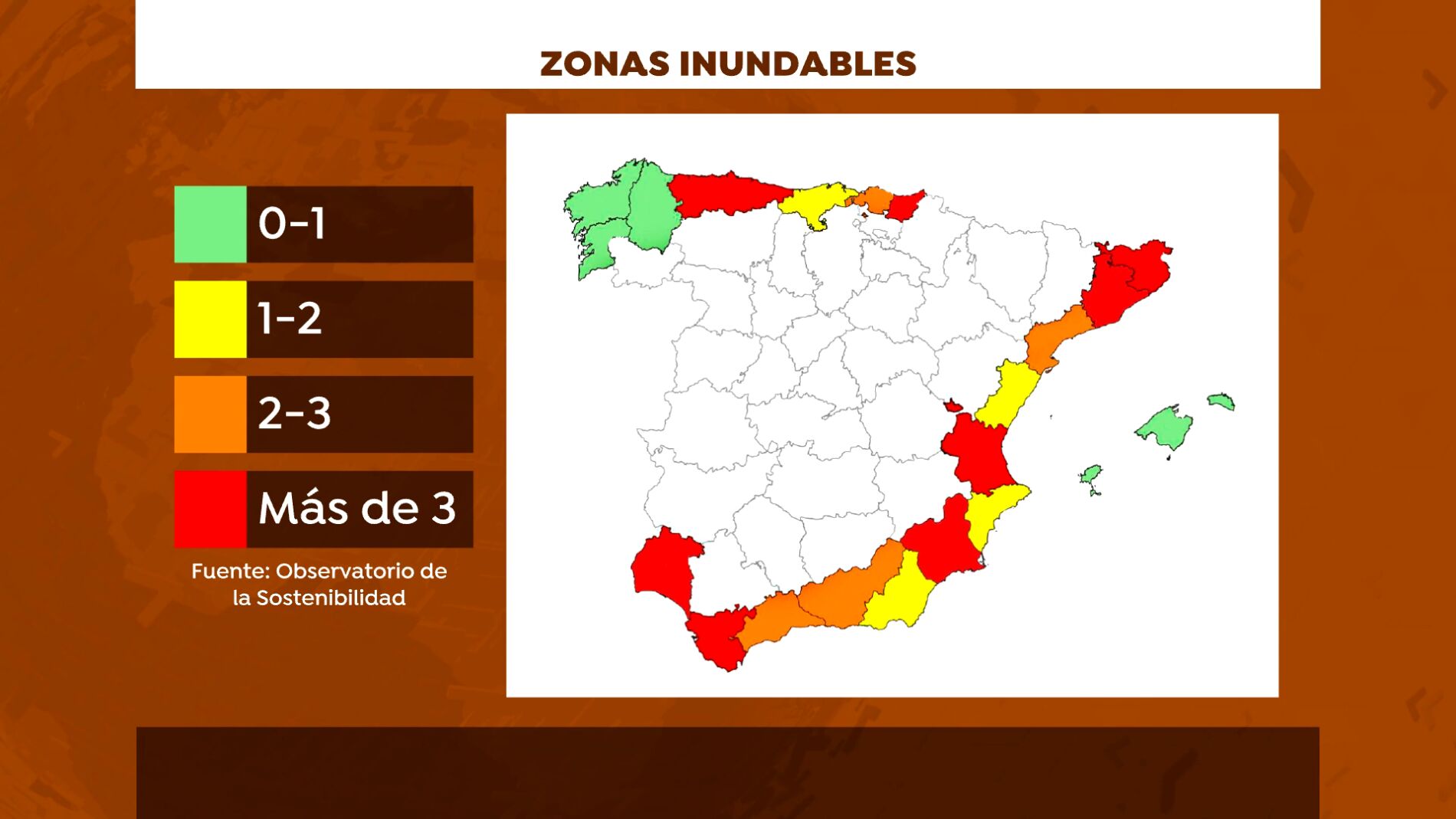 El mapa de la España inundable: en peligro 230.000 viviendas ...