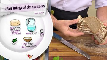 Receta casera de pan integral de centeno, de Joseba Arguiñano: "Un pan ...
