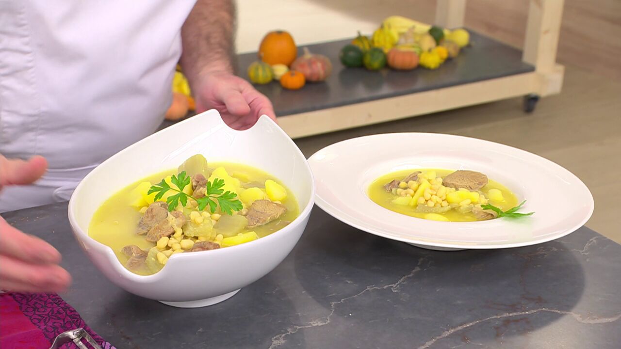 Receta de cardo con morcillo, de Karlos Arguiñano