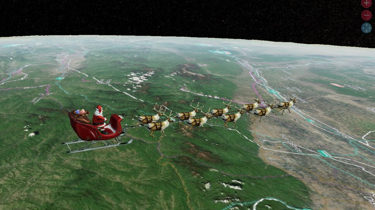 ¡Papá Noel ya ha comenzado su recorrido! Sigue en directo su ubicación ...