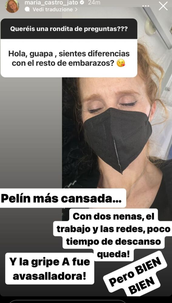 María Castro publica una foto inédita de su segundo parto para hablar ...