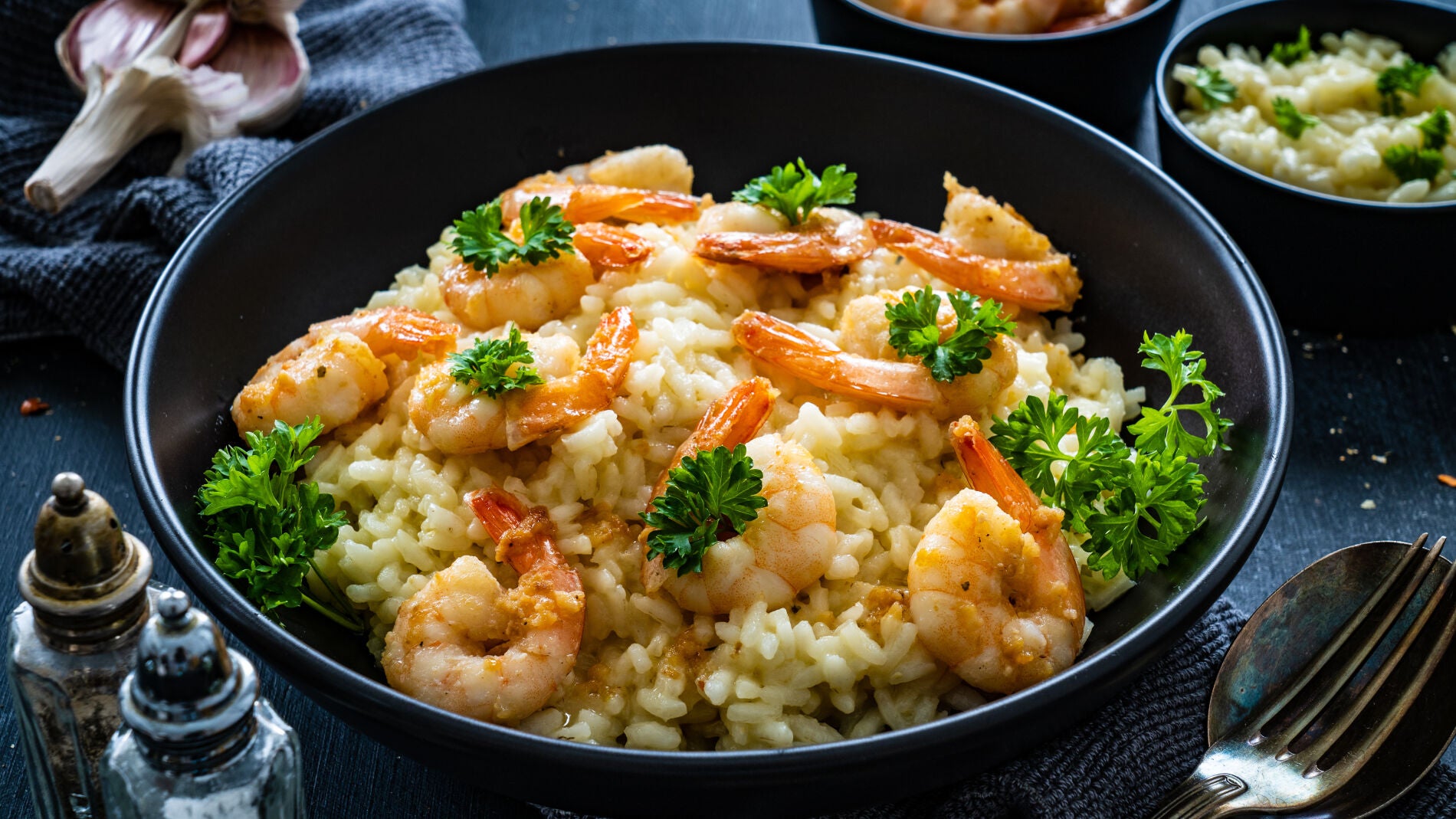 Risotto de gambas: Una receta italiana cremosa y elegante