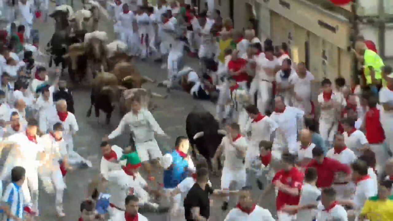 VÍDEO | Así ha sido el quinto encierro de San Fermín 2024