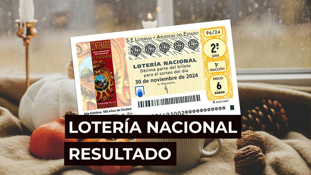 Lotería Nacional: Resultado de hoy jueves 12 de diciembre de 2024