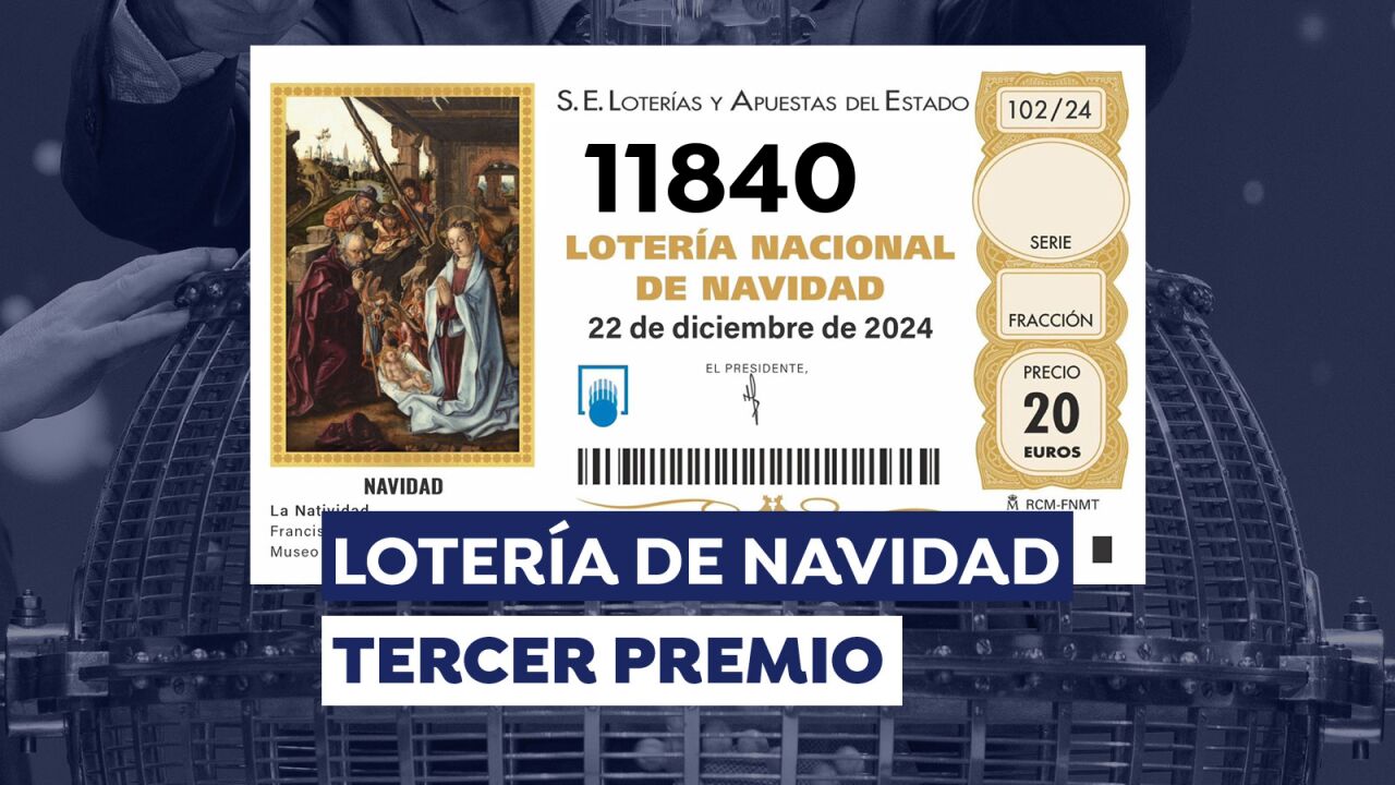 11840, Tercer Premio de la Lotería de Navidad 2024