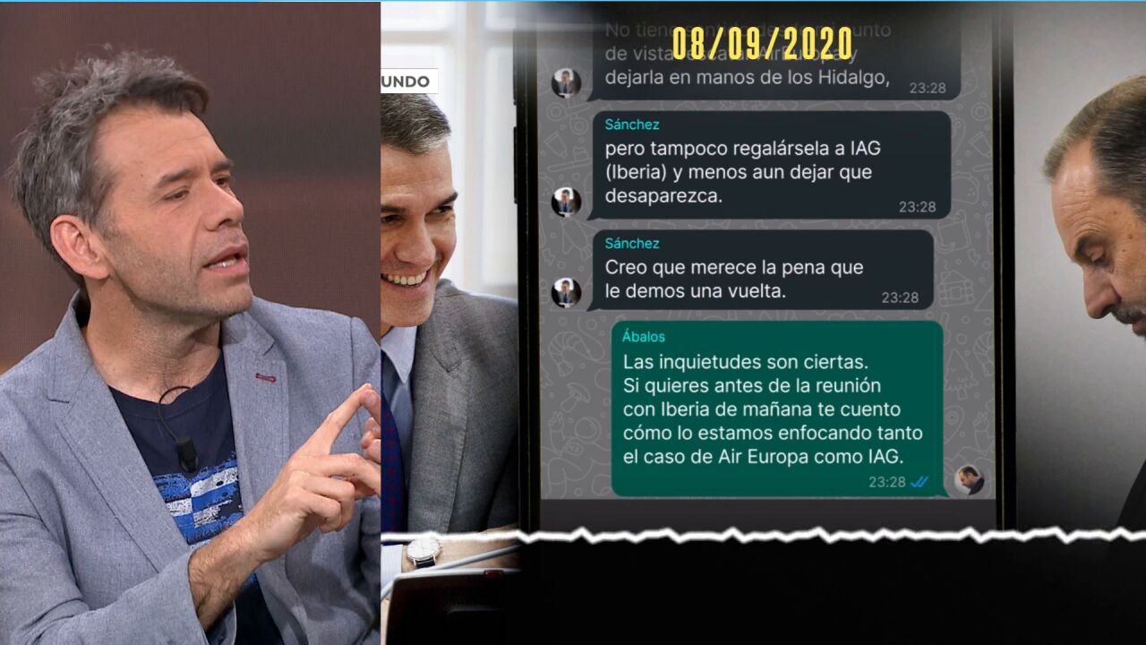 Rubén Amón intuye la fuente e ironiza por la exquisitez de algunos mensajes de Sánchez y Ábalos ...