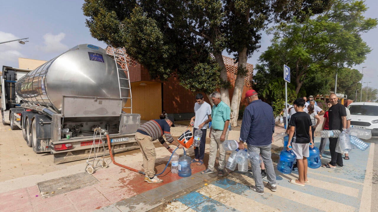 La DANA Alice deja sin agua potable a más de 100.000 personas en Murcia