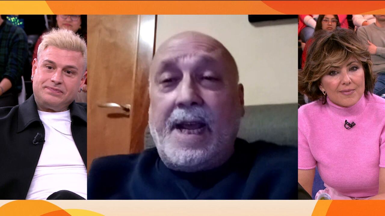 El conmovedor reencuentro de Adrián Rodríguez y su padre en directo ...