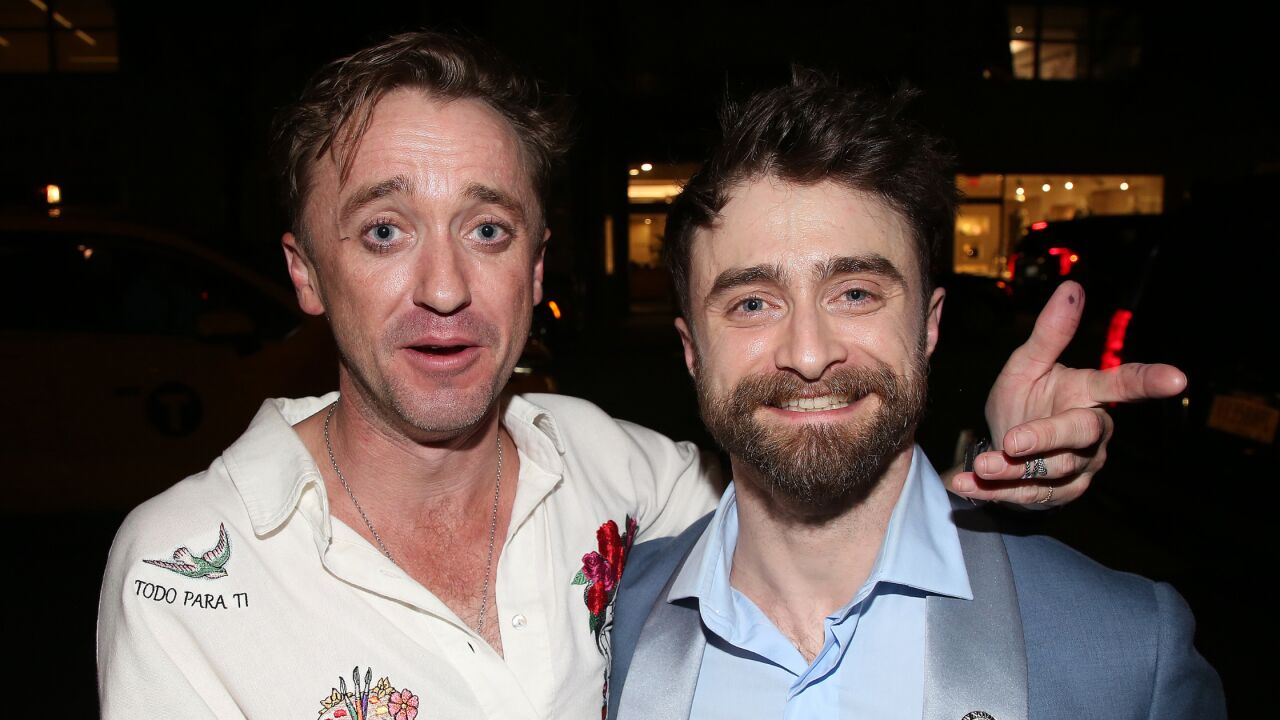 El estallido de efusividad de Tom Felton y Daniel Radcliffe al ...