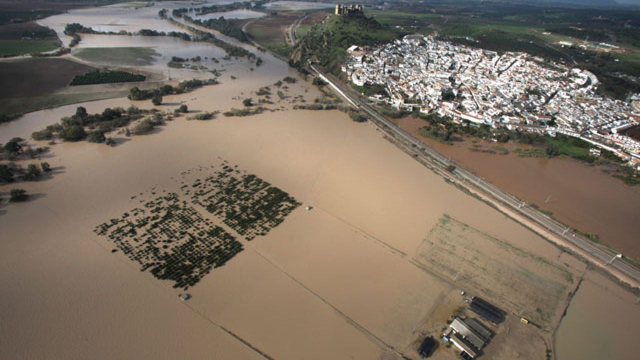 Las inundaciones en Andalucía, desde el aire