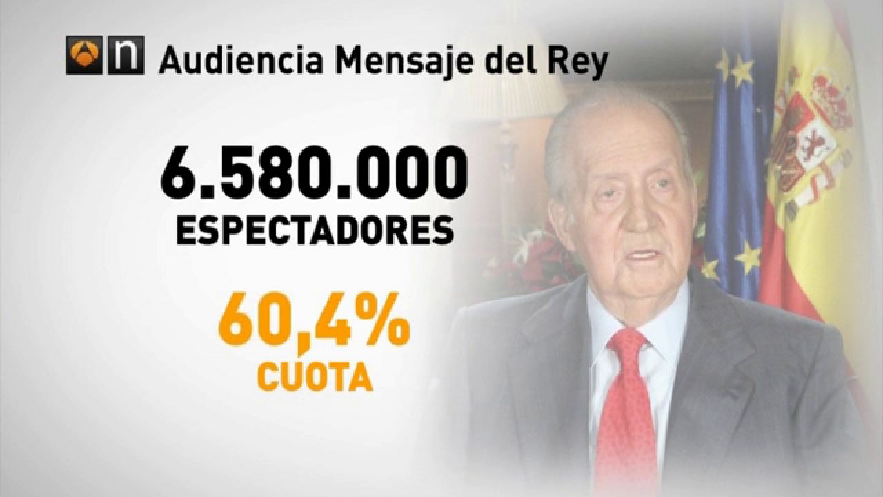 El mensaje del Rey fue el menos visto de los últimos 15 años