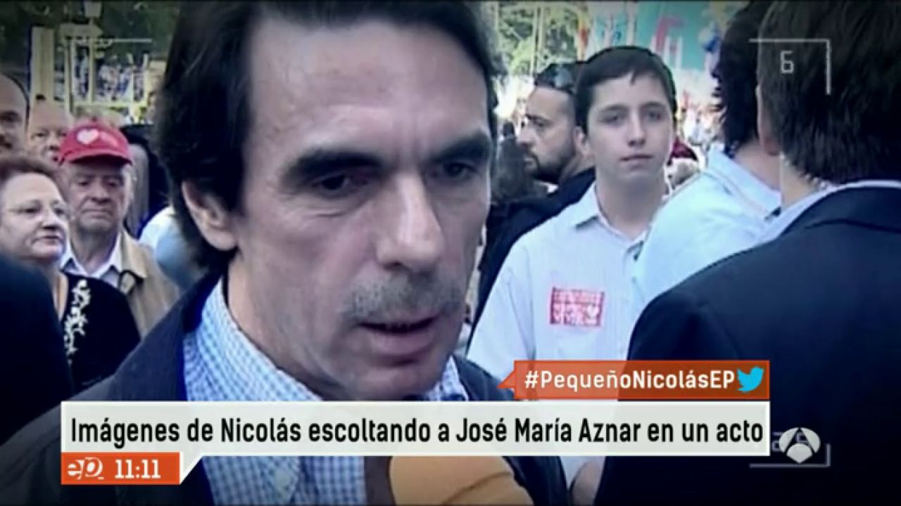 ¿Qué hacía el pequeño Nicolás tan cerca de José María Aznar?