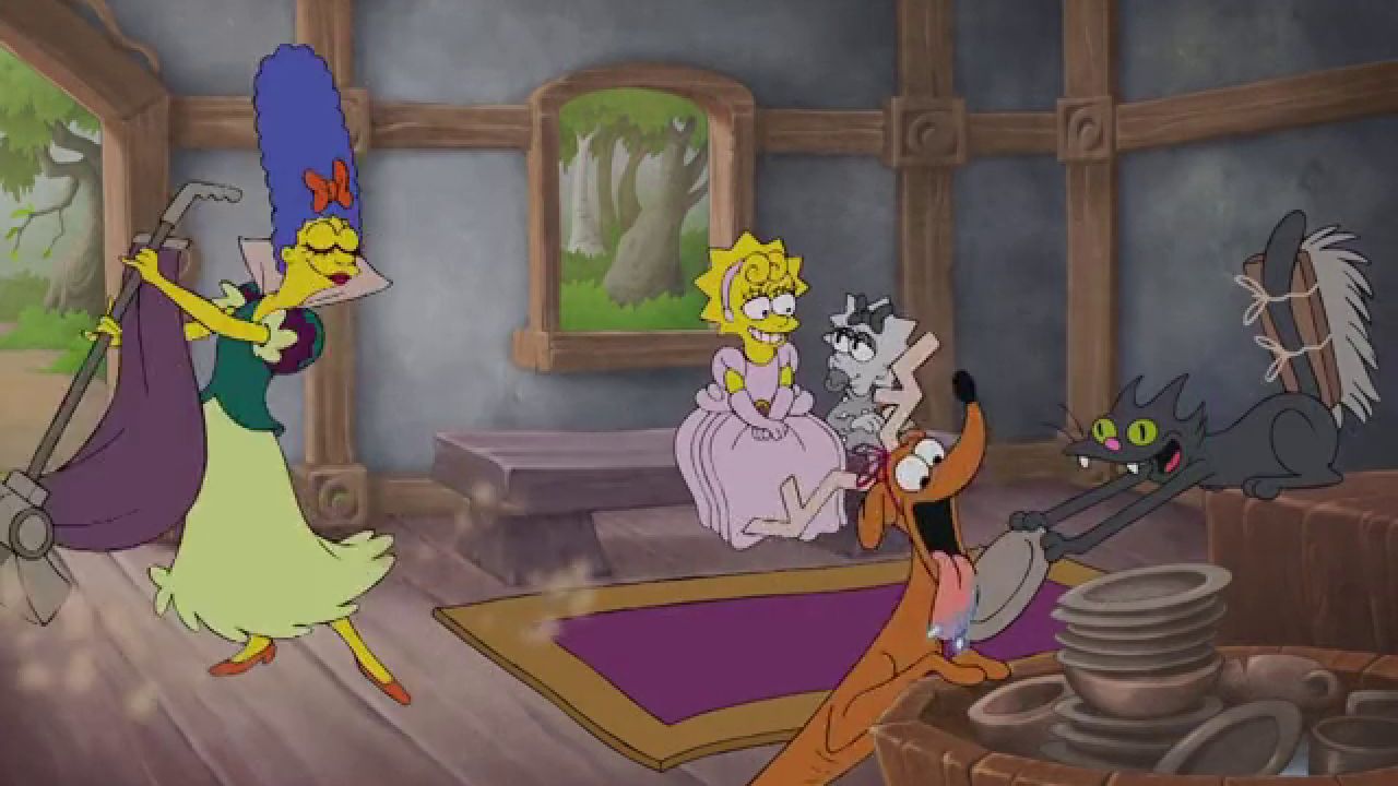 Nueva versión de la cabecera de 'Los Simpson' al estilo Disney