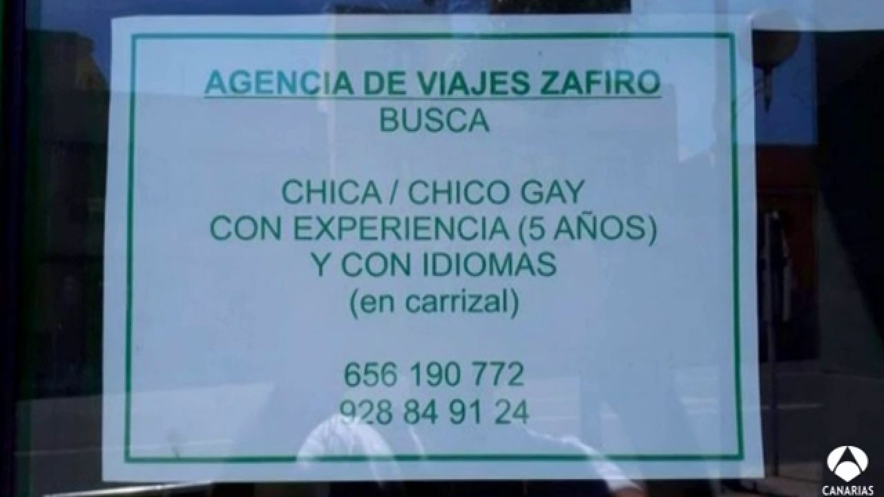 'Se busca empleado gay'