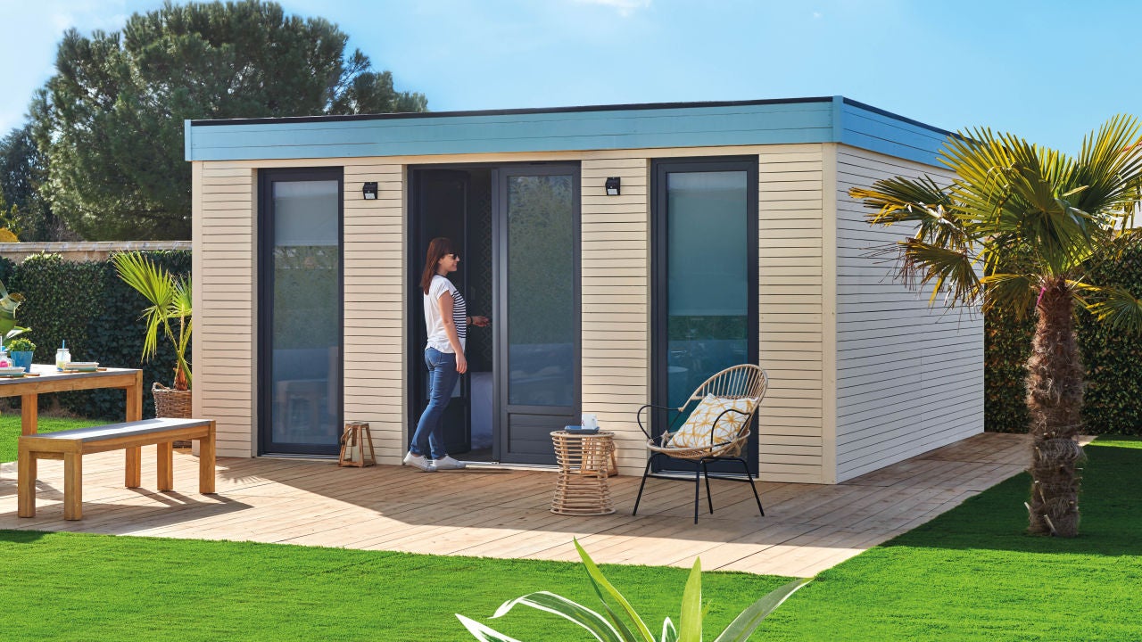 Crea una habitación extra en el jardín sin necesidad de obras