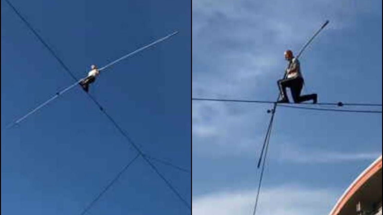 Récord del mundo de funambulismo: recorre más de medio kilómetro sobre ...