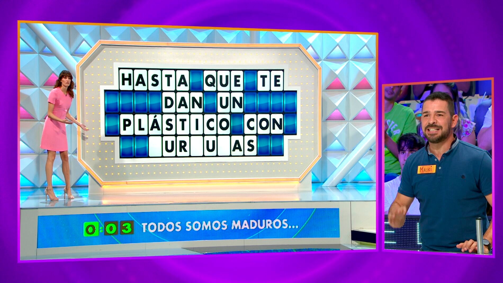 Mauri, a sólo dos segundos de fallar el panel con crono de 'La ruleta ...