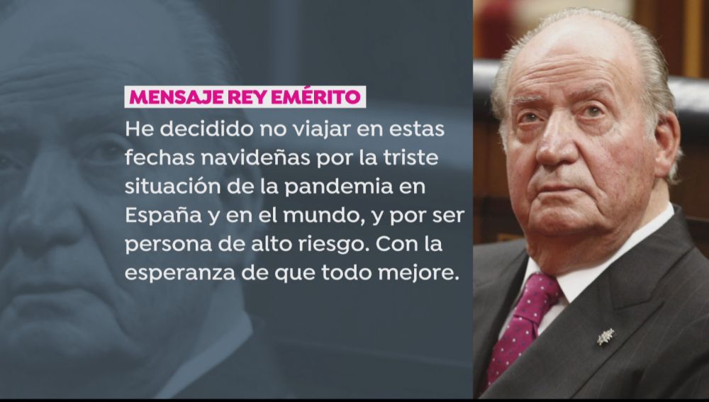 El mensaje del Rey Juan Carlos que confirma que no volverá a España por ...