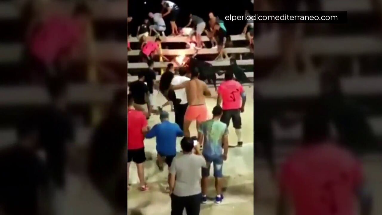 Las impactantes imágenes de la cogida de un toro embolado a un ...