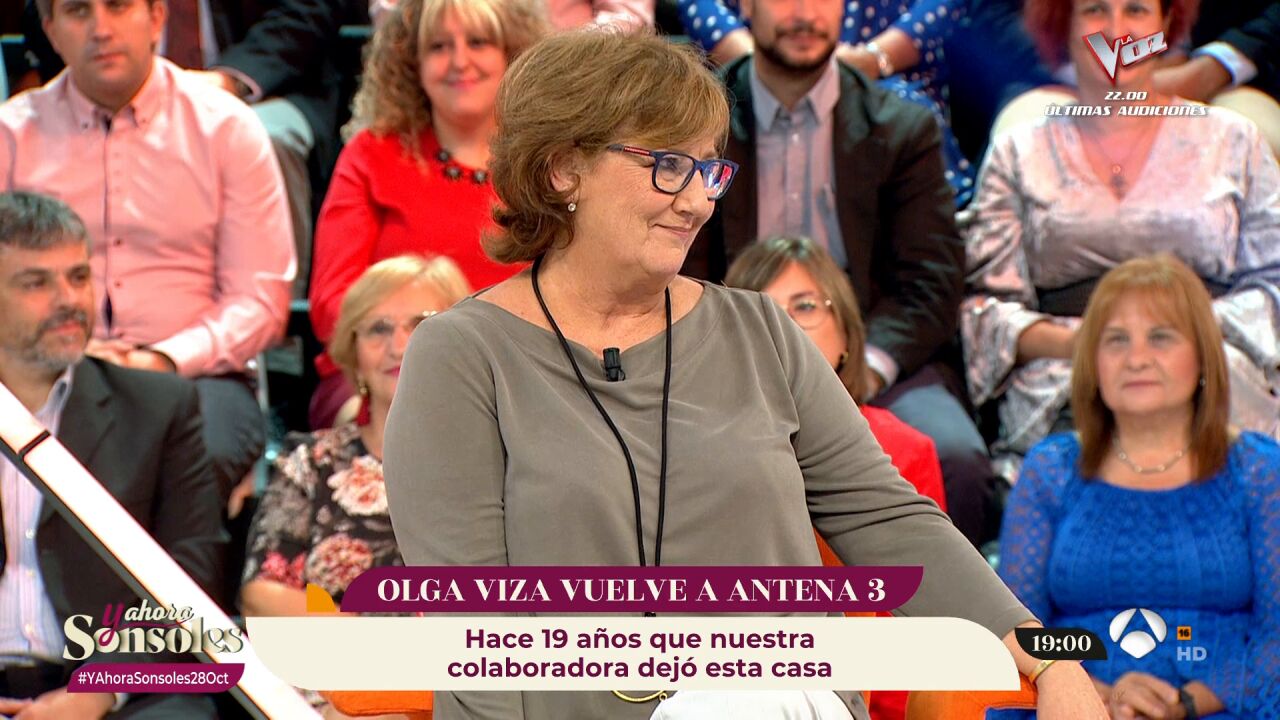 El caluroso recibimiento a Olga Viza en su regreso a Antena 3: "Es un ...