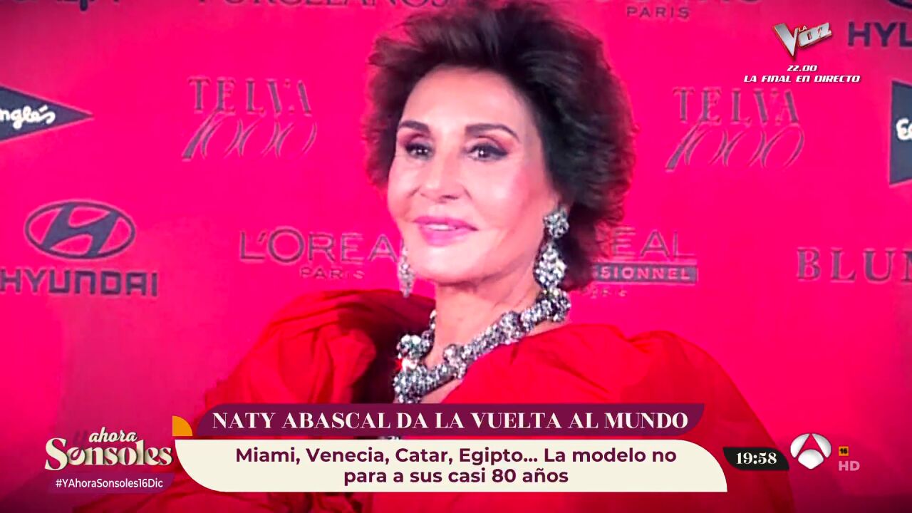 Naty Abascal vuelve a Madrid después de haberse recorrido medio mundo ...