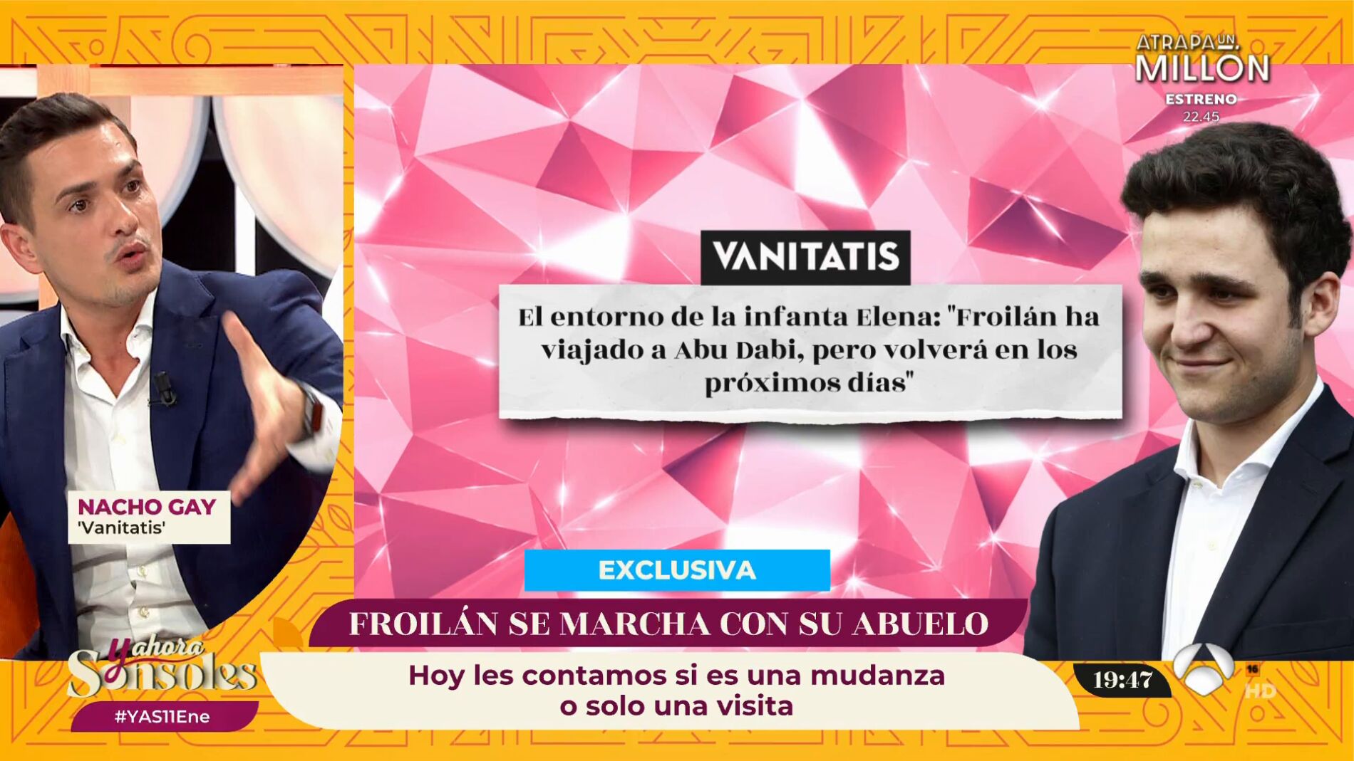 Nacho Gay, sobre la visita de Froilán a Juan Carlos I en Abu Dabi ...