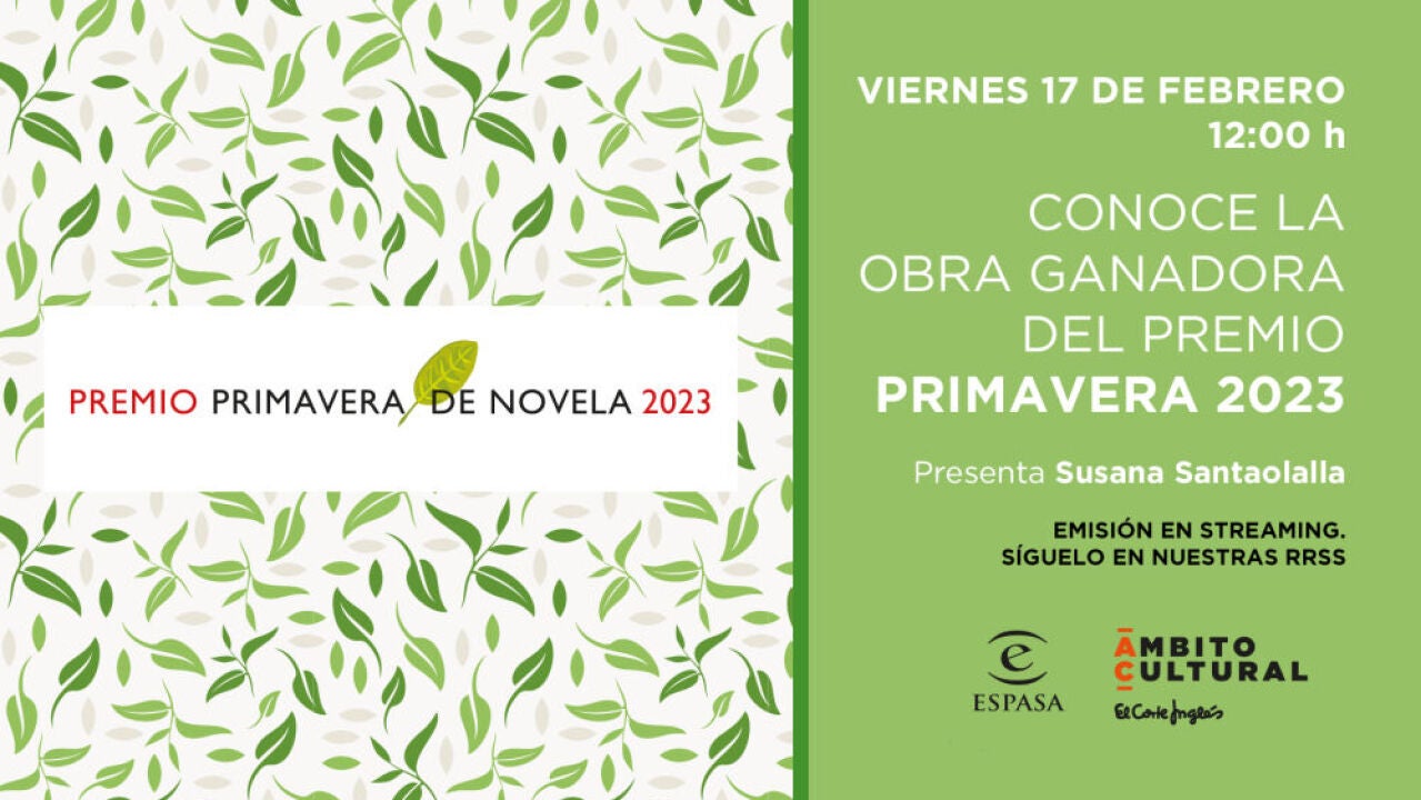 Sigue en directo el Premio Primavera de Novela 2023, streaming en vídeo