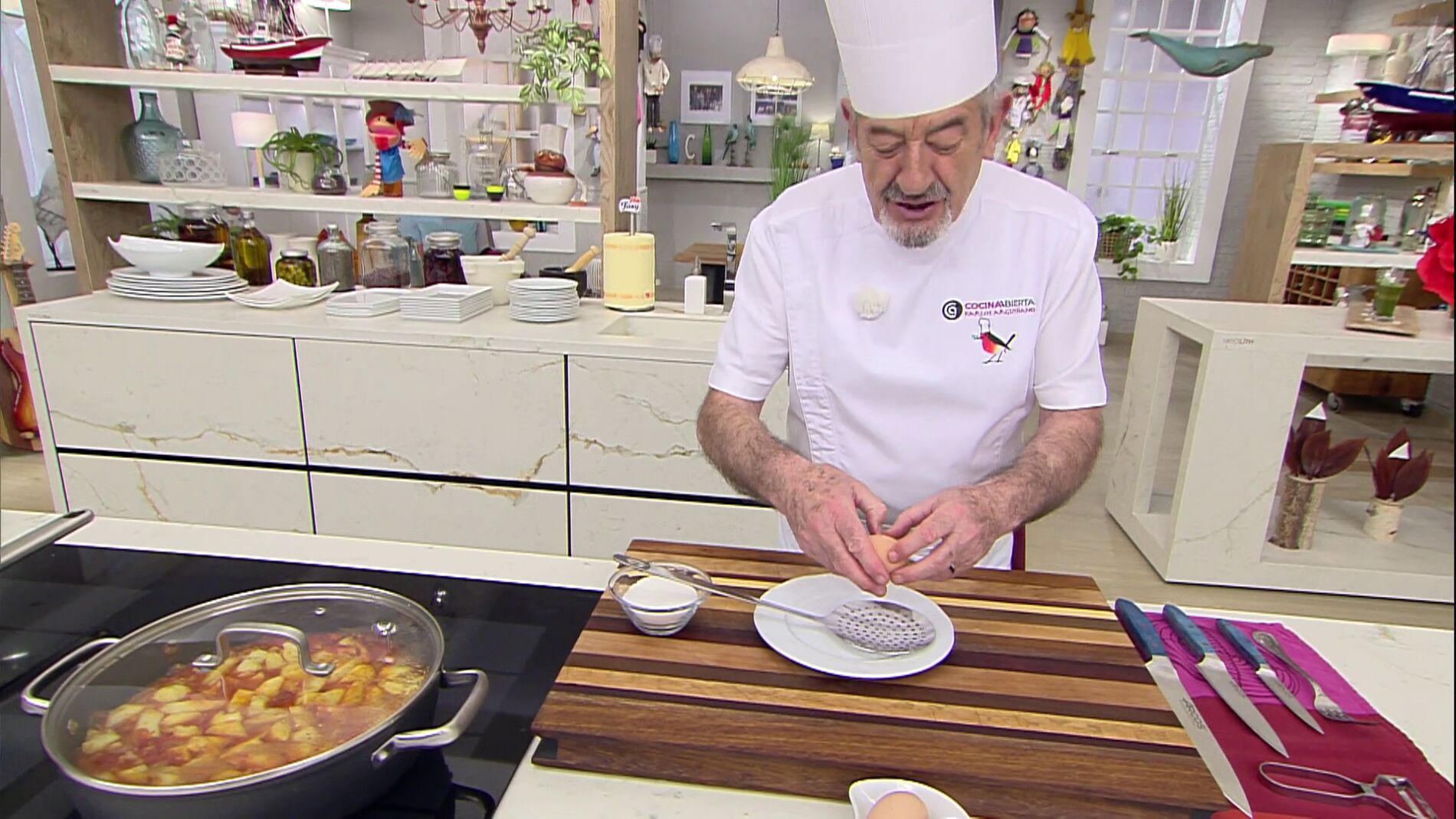 Arguiñano, sobre su truco de la espumadera: "Me parece perfecto"