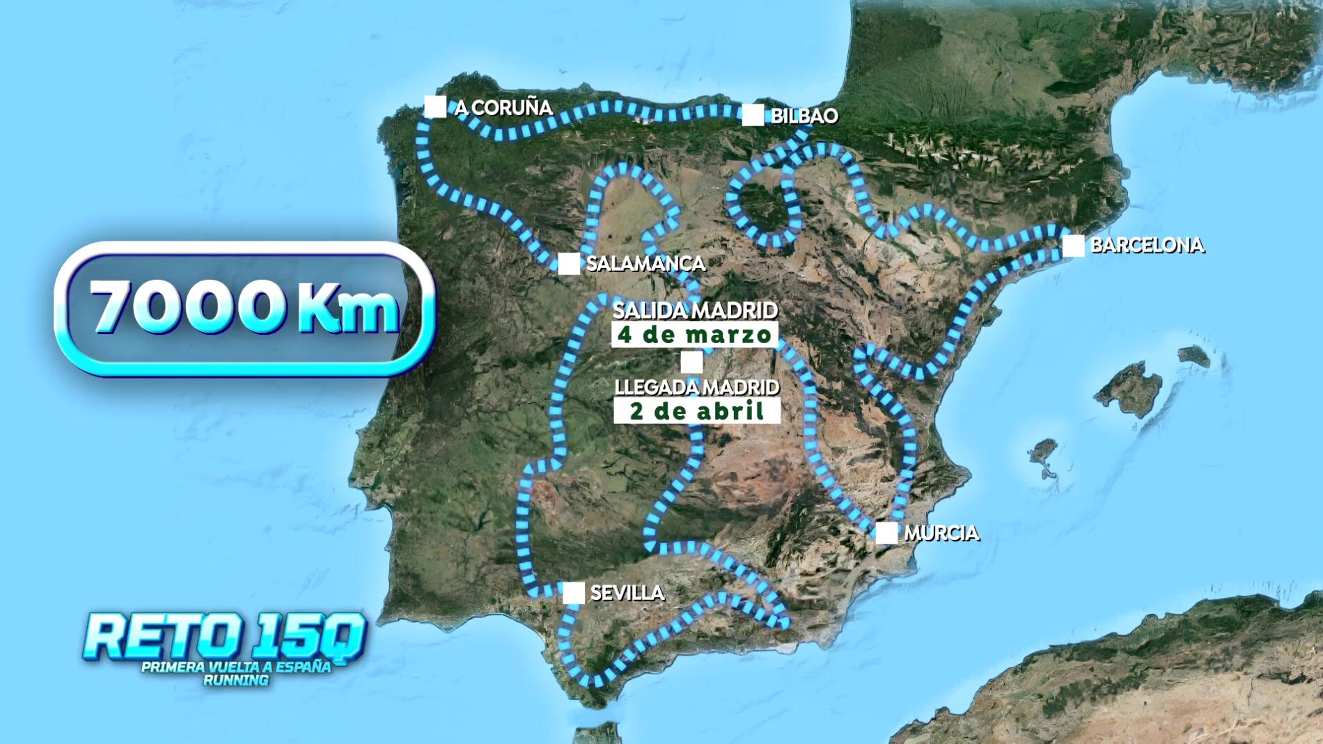 El Reto 15Q recorre España para concienciar de una enfermedad rara infantil