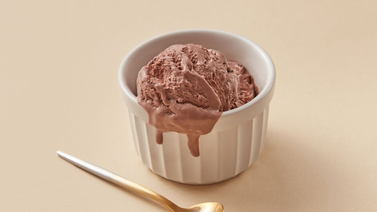 Delicioso helado saludable de chocolate casero: Sin lactosa y bajo en ...