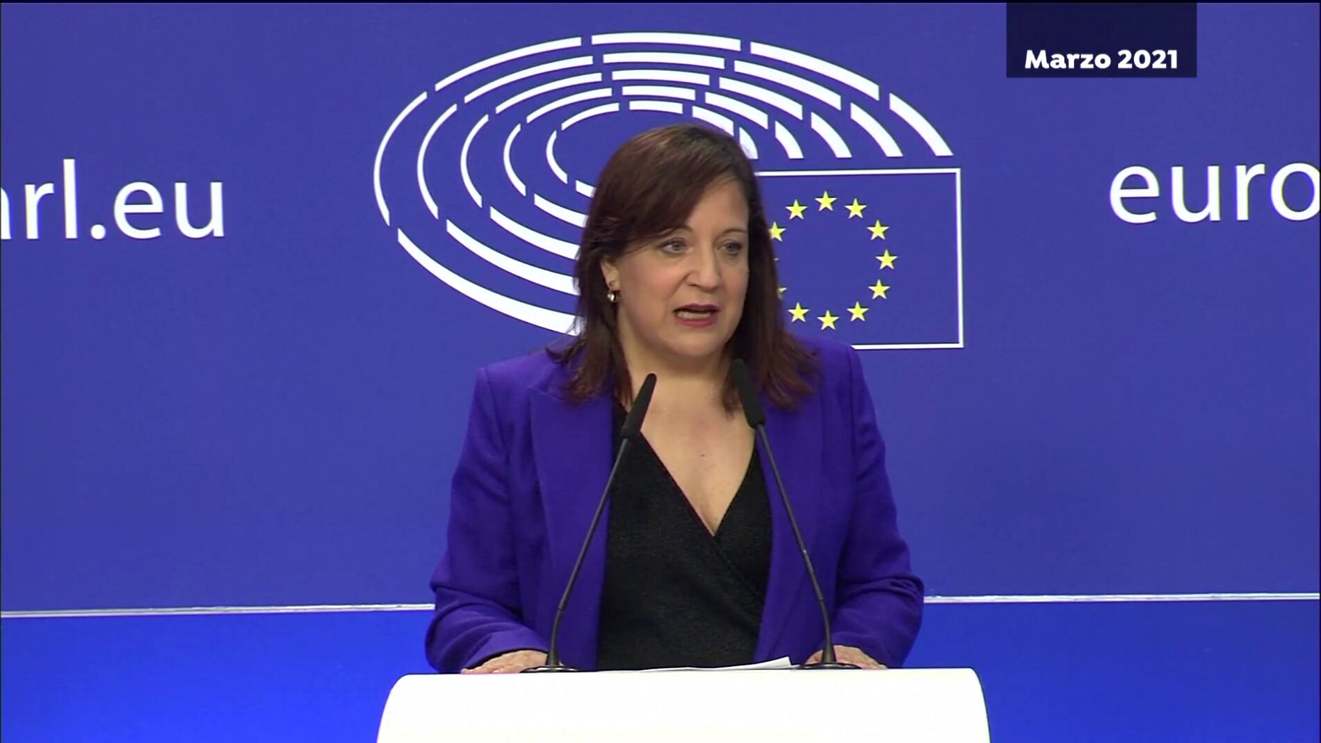 El cambio de discurso de Iratxe García en Bruselas con respecto a ...
