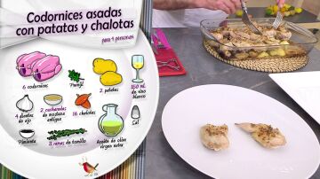 Codornices asadas con patatas y chalotas, de Arguiñano: "Una receta con ...